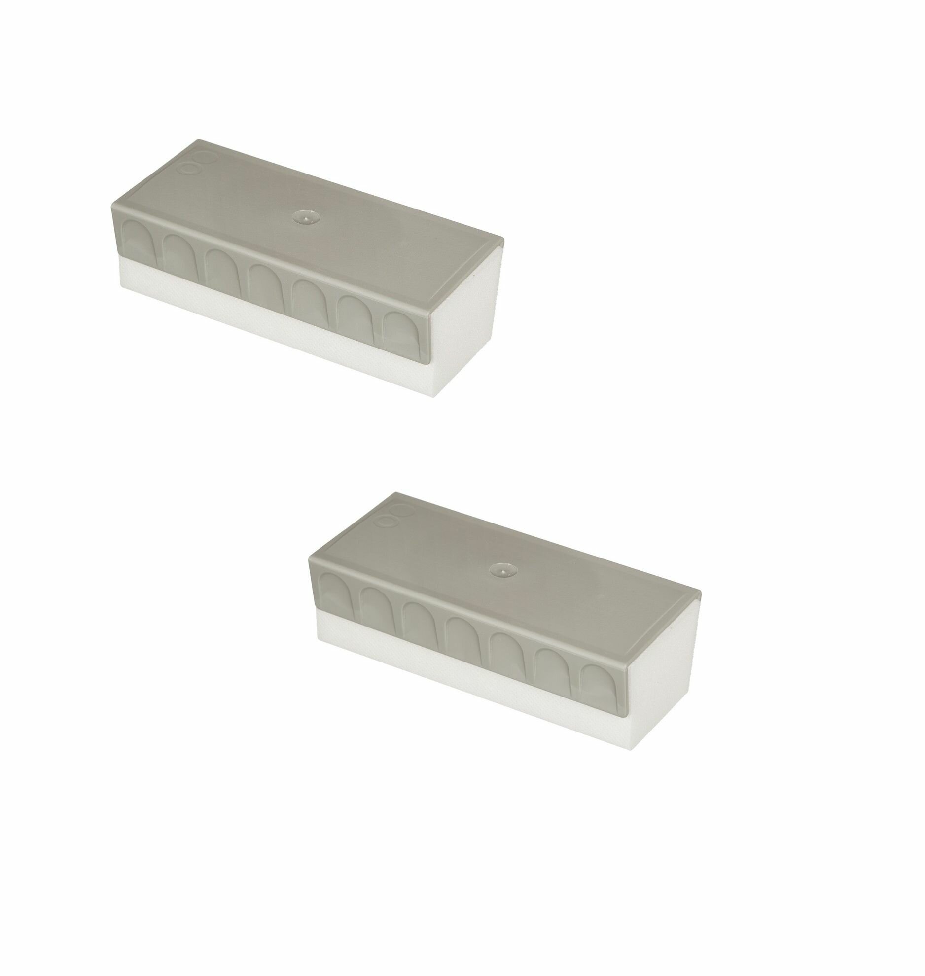 Attache Губка-стиратель для магнитно-маркерных досок, 160х70мм, серо- белый, 2 уп