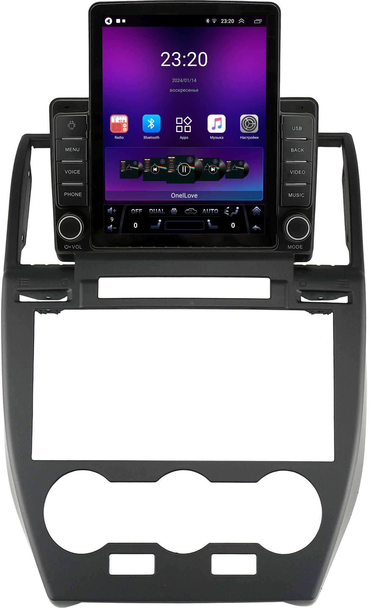 Штатная магнитола Land Rover Freelander 2 2006-2012 Canbox GTR095-9-0733 на Android 10 (QLed, 4/64, DSP, CarPlay)