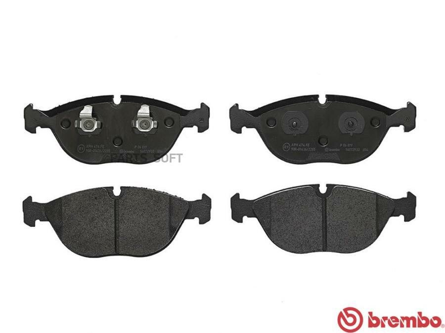 BREMBO P06019 Колодки тормозные дисковые передн. ALPINA ROADSTER (Z8) 06/02-10/03 / AUDI A4 Avant (8D5 B5) 11/94 ()