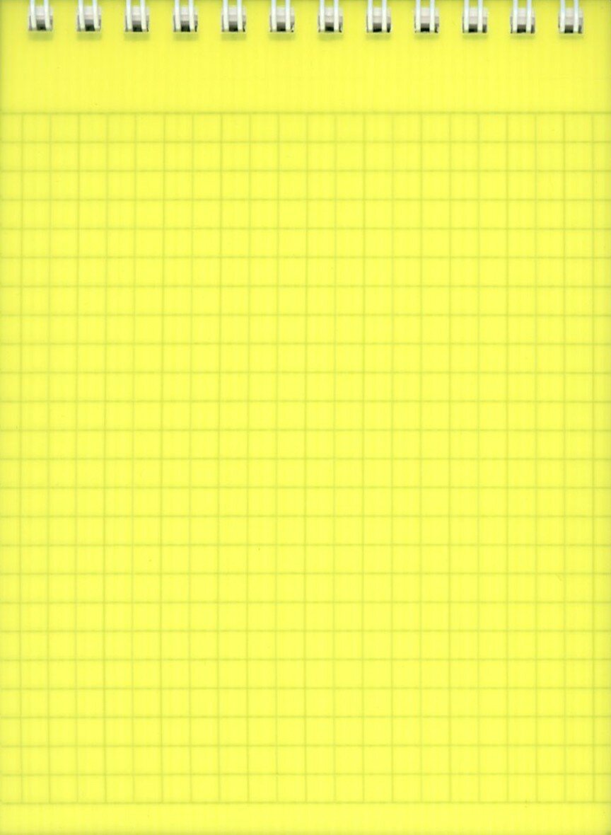 Блокнот Line Neon, желтый, А6, 80 листов, клетка