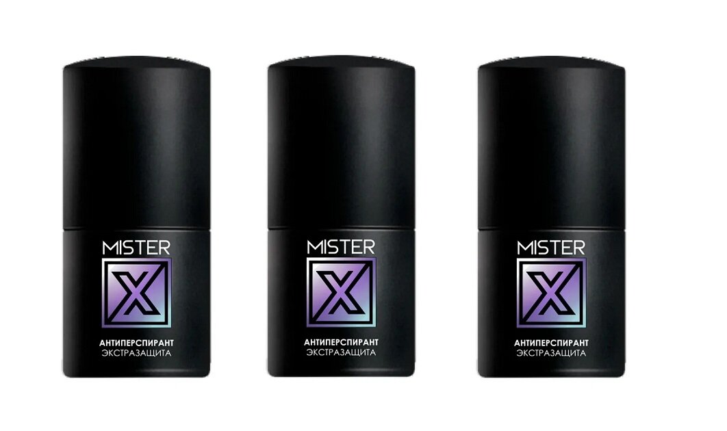 Антиперспирант Liv Delano Mister X, экстразащита, 50 г, 3 шт.