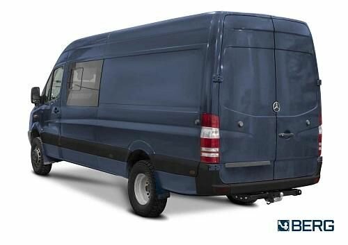 Фаркоп BERG Mercedes Sprinter 2006-2019, 2019-, Volkswagen Crafter 2006-2016, (без подножки, кроме L2 2-колеса), шар F, 3000/100 кг.