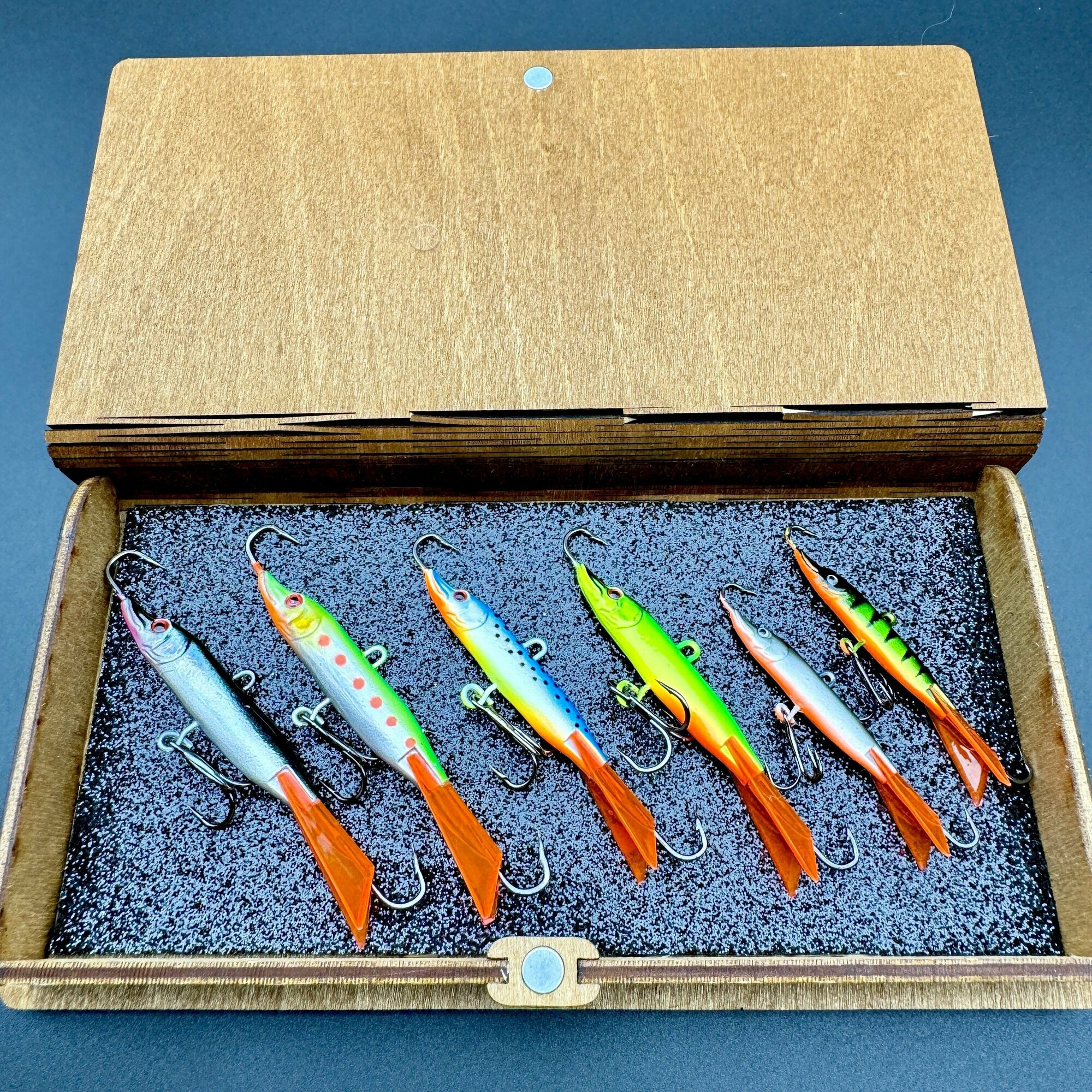 Набор балансиров 6 шт OPM Lures 8, 15, 20g для зимней рыбалки в подарочной коробке