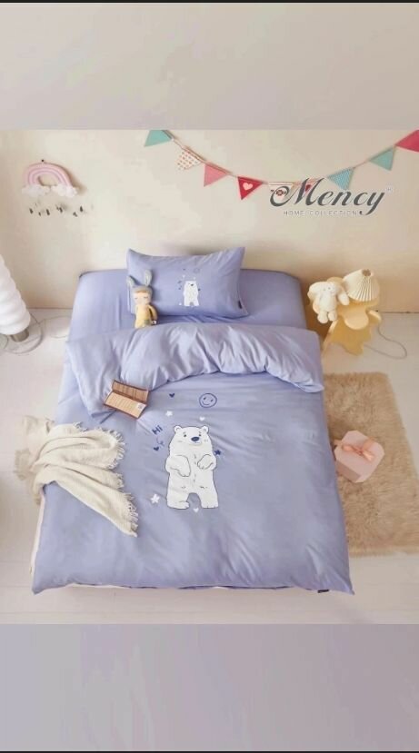 Представляем Вашему вниманию детский полутороспальный (полуторка, 1,5 полуторный) комплект постельного белья высокого качества турецкого бренда MENCY.