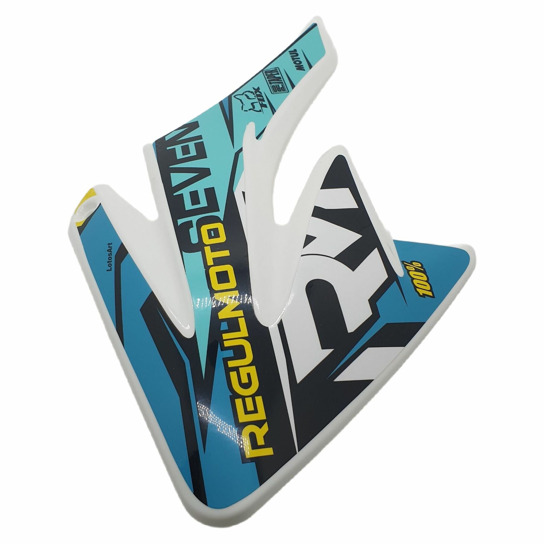 Облицовка бака питбайк Seven, для мотоцикла, пластик белого цвета