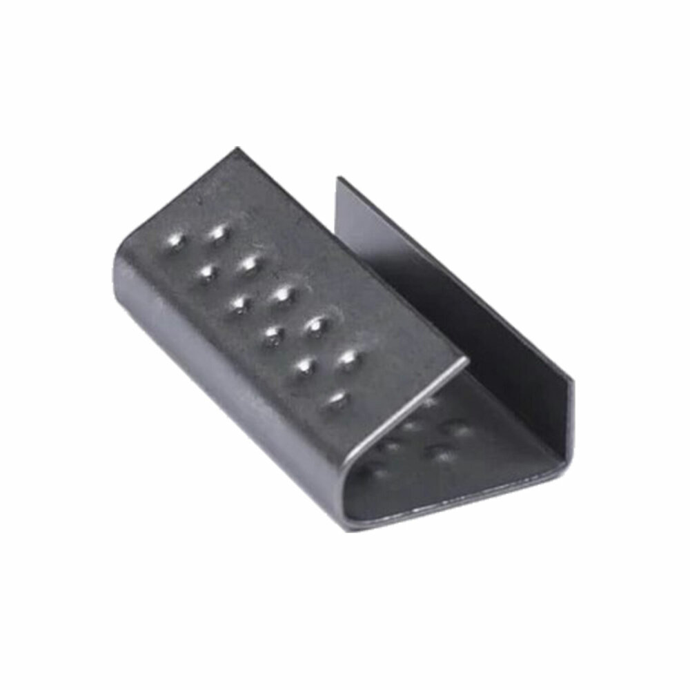 Скоба (скрепа) металлическая для полипропиленовой ленты шириной до 13 мм, комплект 1000 шт, 609096