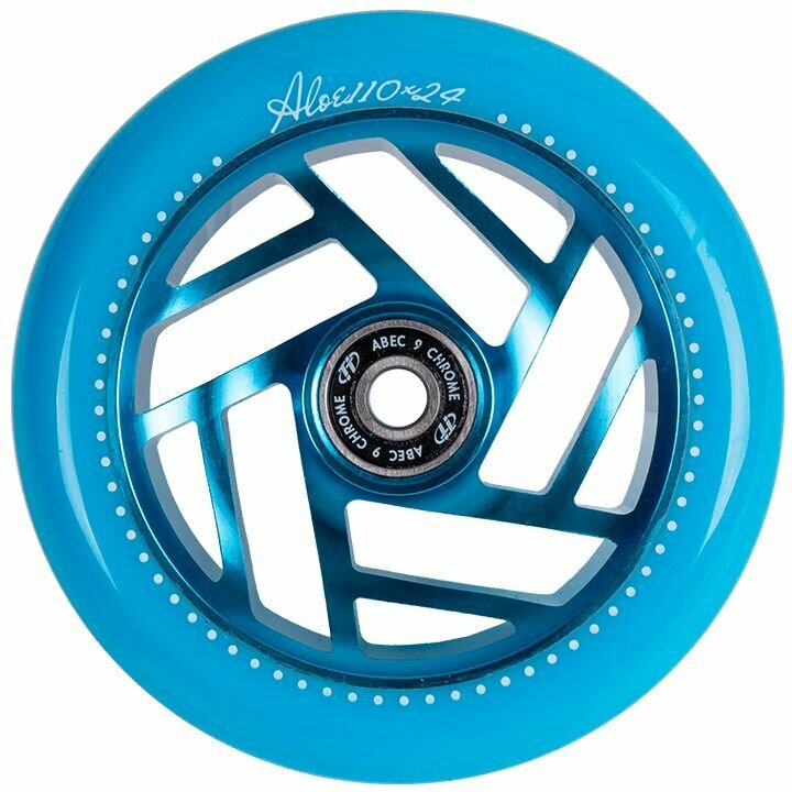 Колесо для самоката X-Treme 110*24мм, Aloe, Tech Team, комплектующая для ремонта и тюнинга трюкового самоката