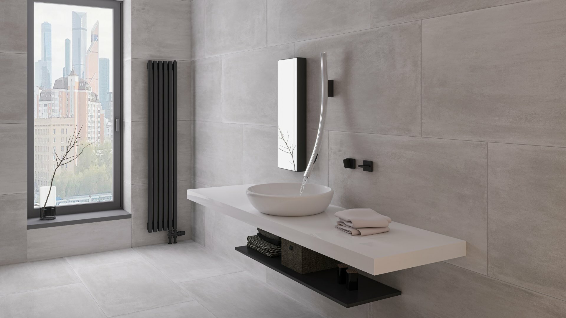 Керамогранит Neodom Concrete Grey Matt 60x120 N12543 матовая Глазурованная, Износостойкая, Морозостойкая, Противоскользящая, морозостойкая