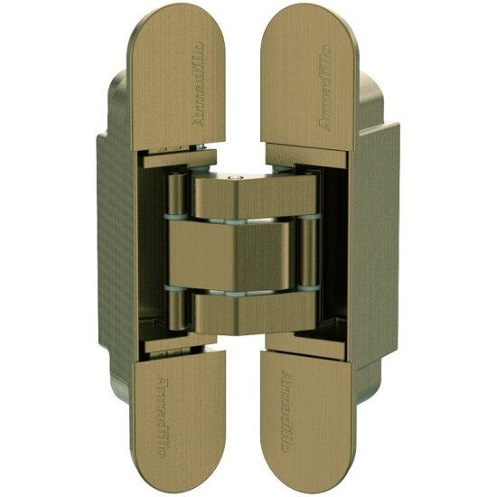 Петля скрытой установки Armadillo TECH U3D3000. VPG AB бронза (2 шт)