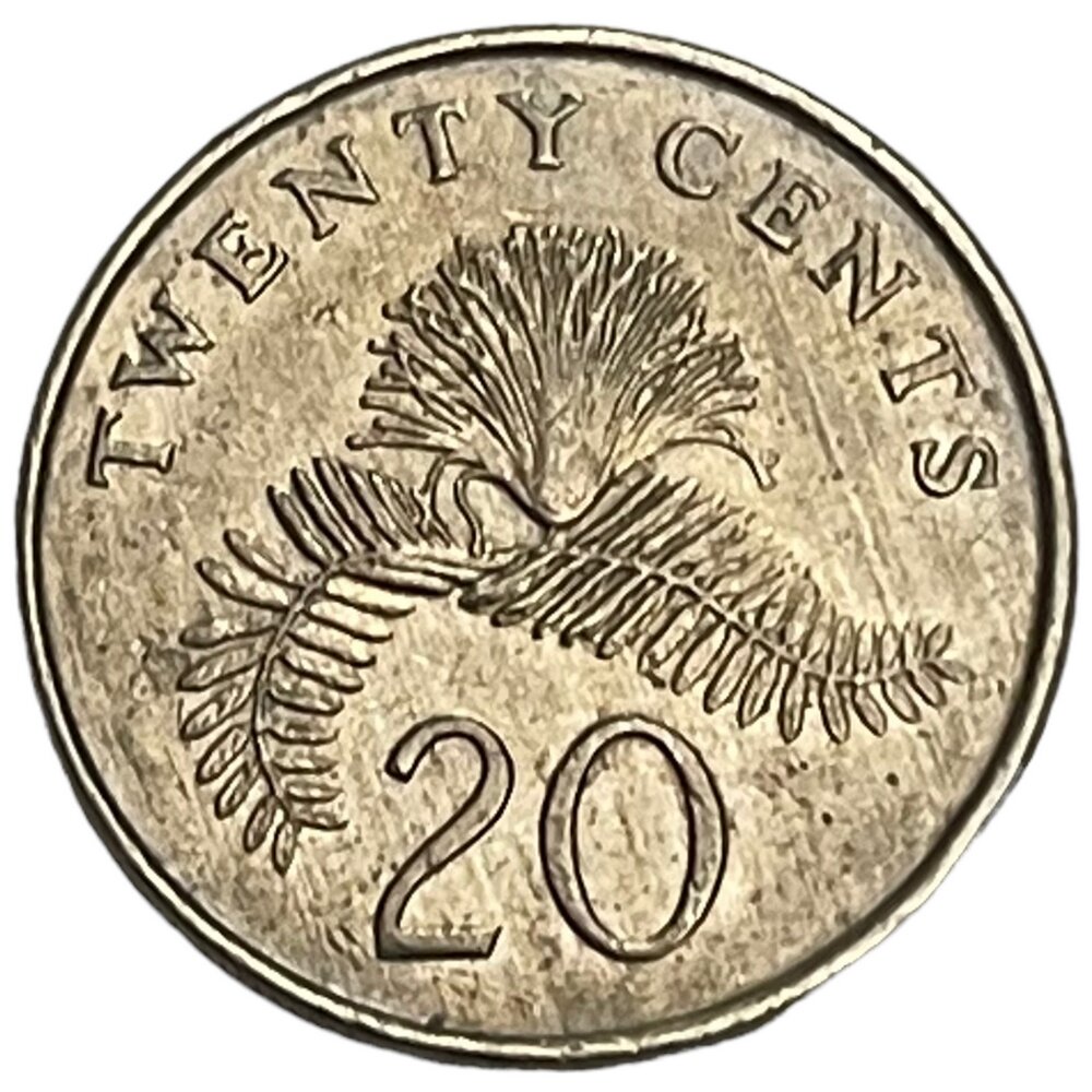 Сингапур 20 центов 1987 г.