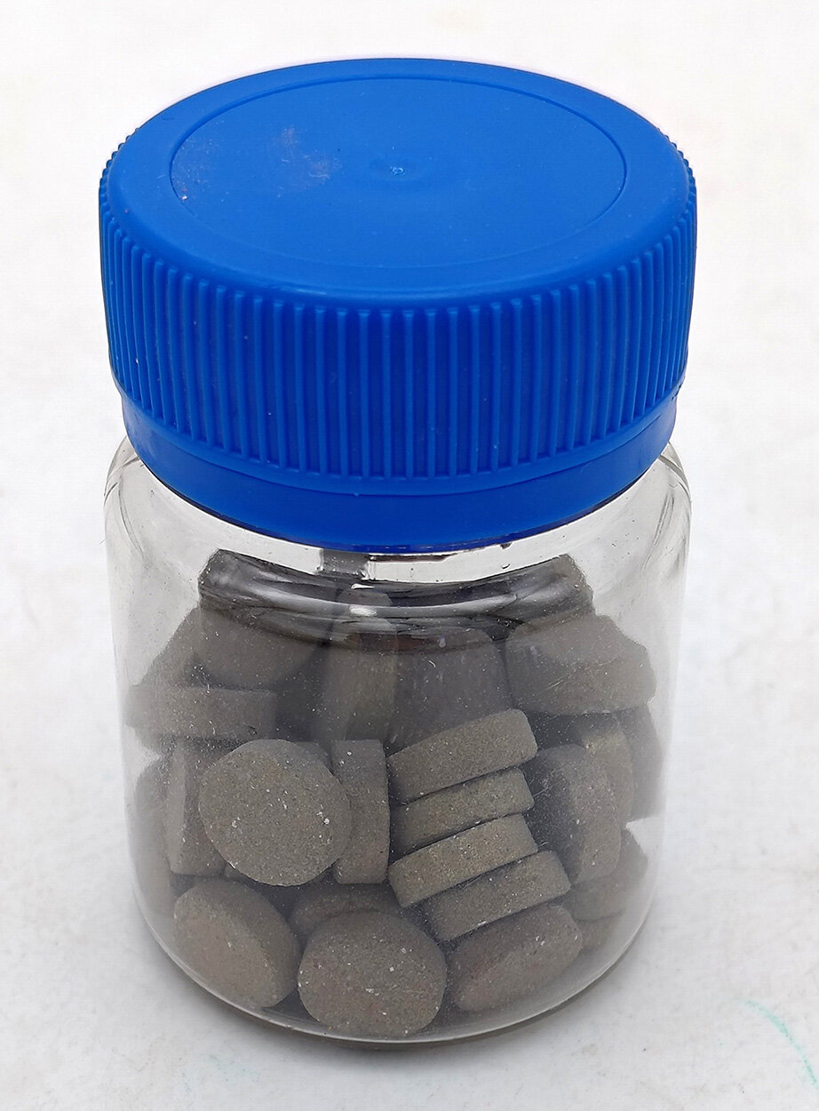 Припой таблетированный П-100М, d 10 мм, банка 50 грамм