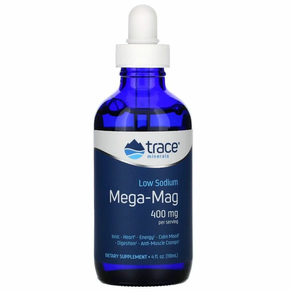 Trace Minerals Mega-Mag 400 mg 118 ml / Трейс Минералс Мега-Маг магний 400 мг 118 мл