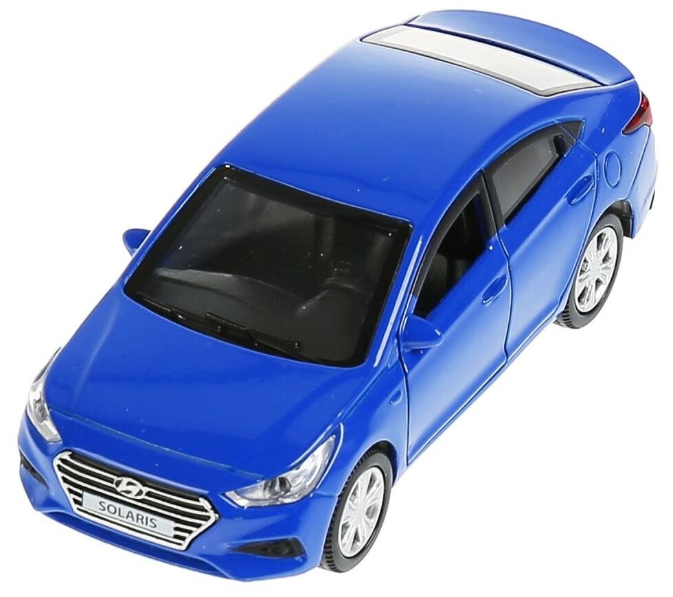 Модель Инерционная Технопарк Hyundai Solaris (12см, металл, открываются двери, синяя, в коробке) SOLARIS2-12-BU