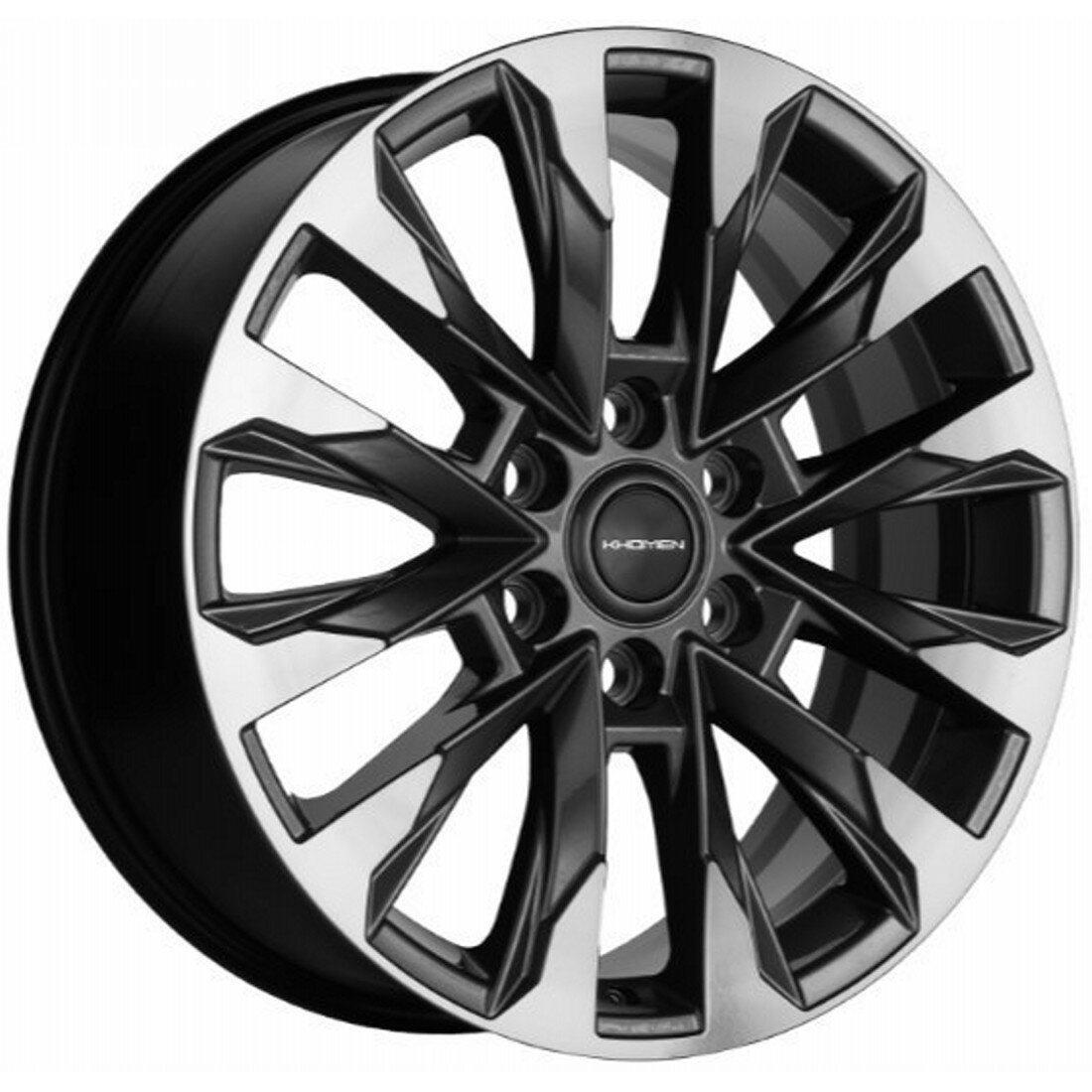 Колесный диск Khomen Wheels KHW2010 8x20 6x139,7 ET36 100,1 Gray-FP литой для автомобиля