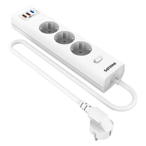Сетевой фильтр Philips CHP8236WB/51, 3м, белый