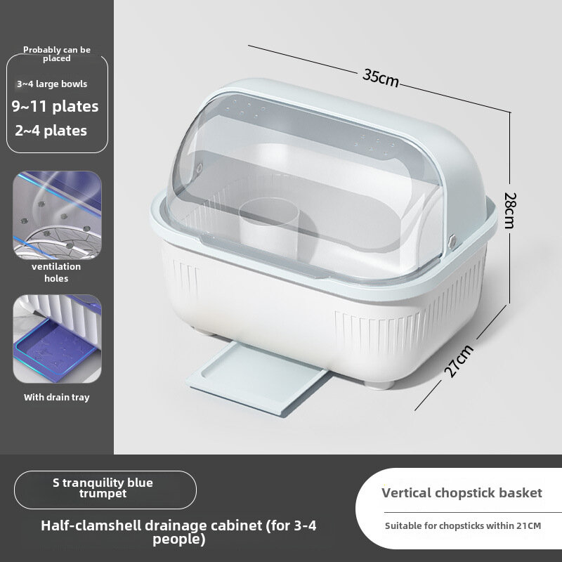 Стойка Для Посуда: Прочный Пластик Эффективная Система Дренажа - Компактный Размер Для Экономии Пространства Органайзер Для Кухни For Небольшие Кухни И Удобное Хранение