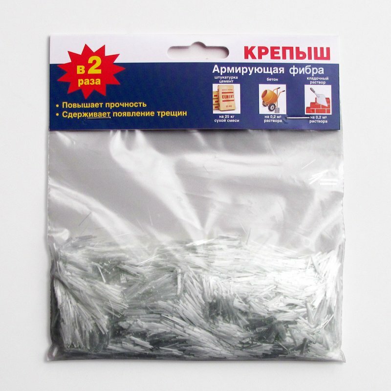 Армирующая Фибра "Крепыш" 100г / Веллтон.