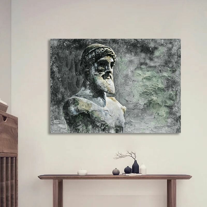 Картина античность, Боги Греции, Микеланджело, постер Давид, 40х60 см.