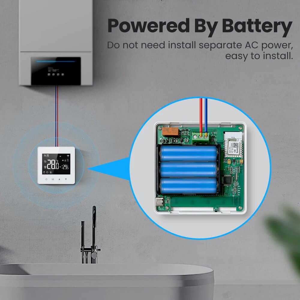 Термостат AVATTO WiFi Zigbee для газового котла Zigbee Version