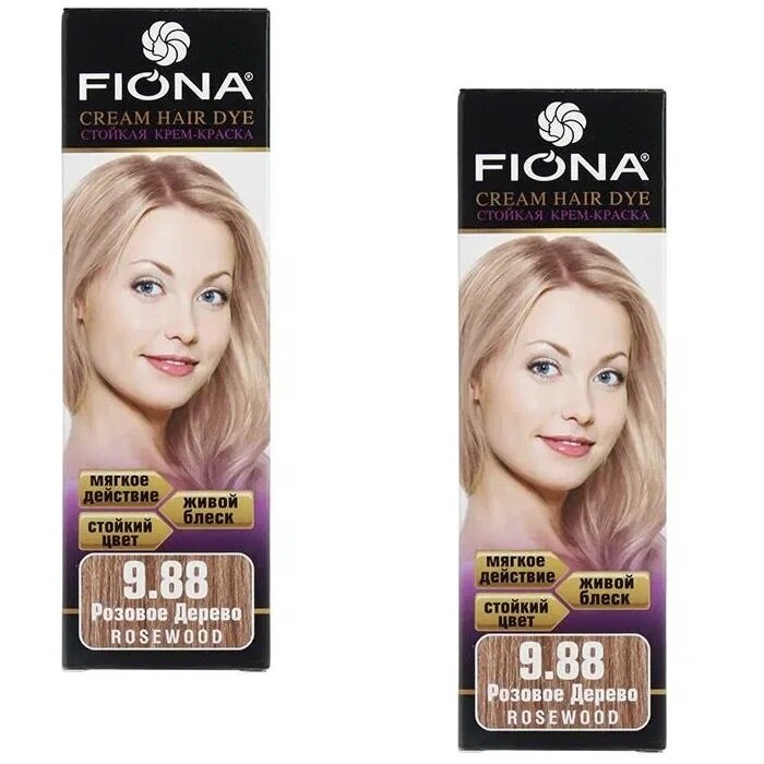 Крем-краска Fiona Розовое-дерево 9.88/6988, 2шт