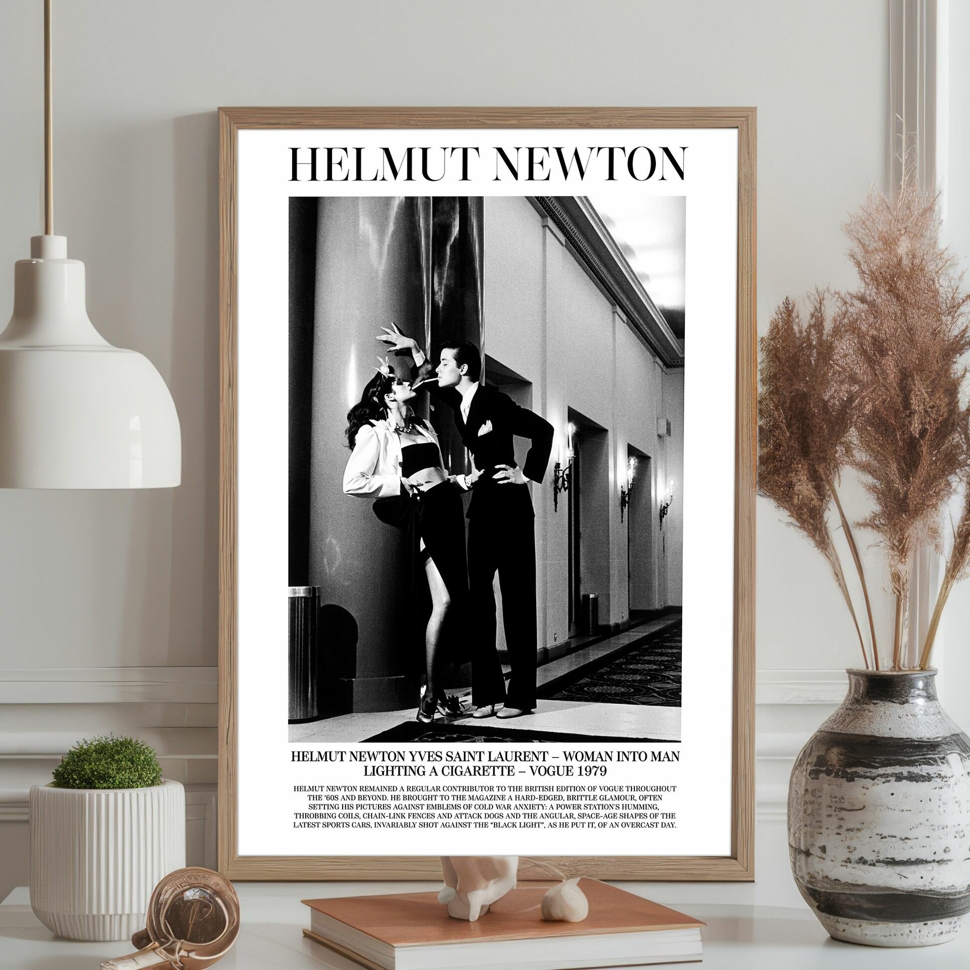 Постер фотография Хельмут Ньютон - Ив Сен Лоран - 40х50