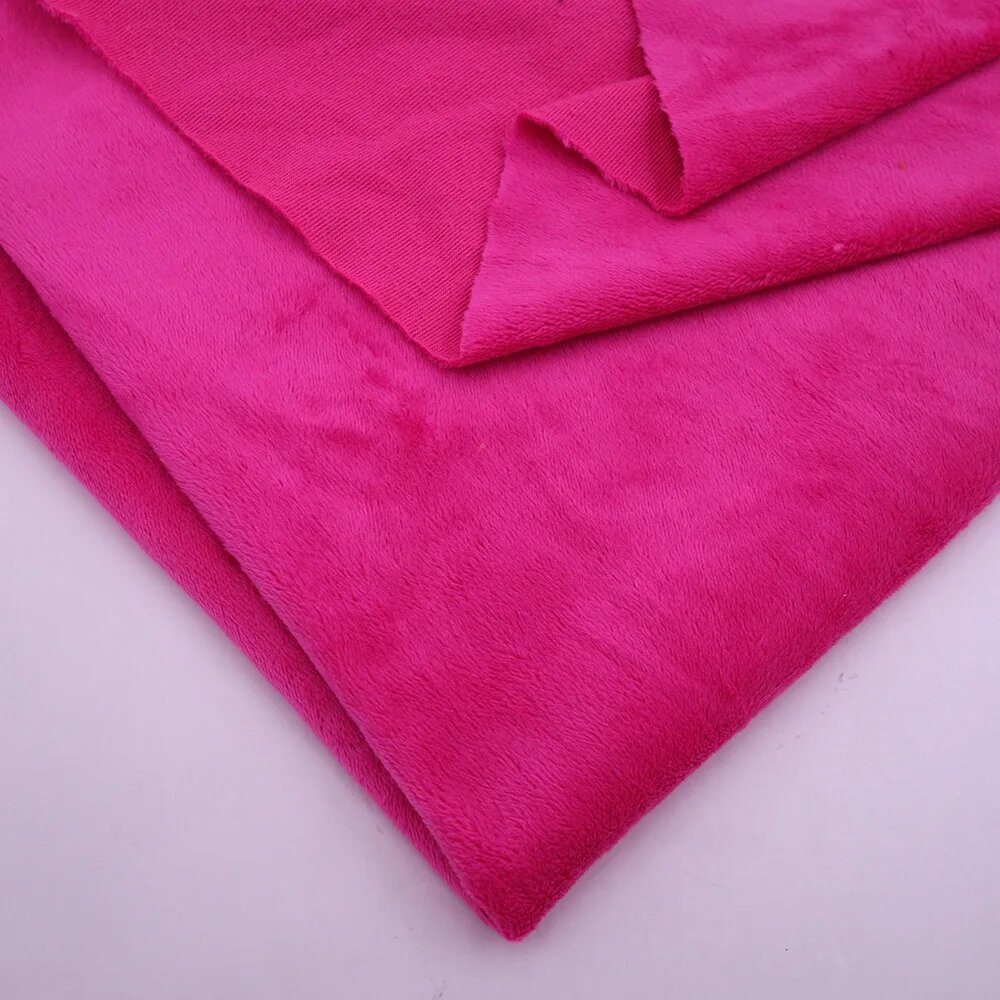 Розовая плюшевая ткань 50x40 см, цвет 13