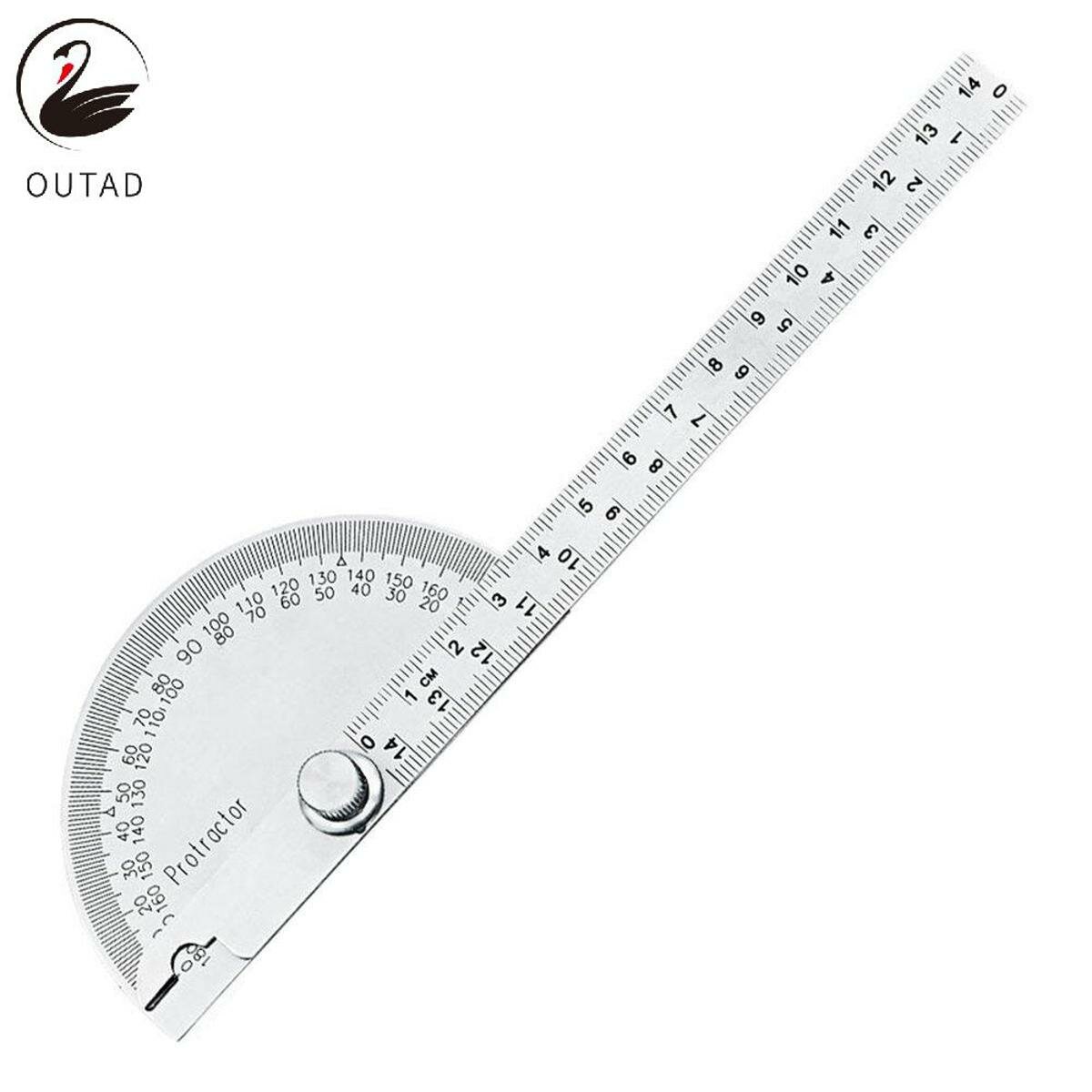 Измерительная линейка из нержавеющей стали для измерения углов легко снимает точные значения в масштабе