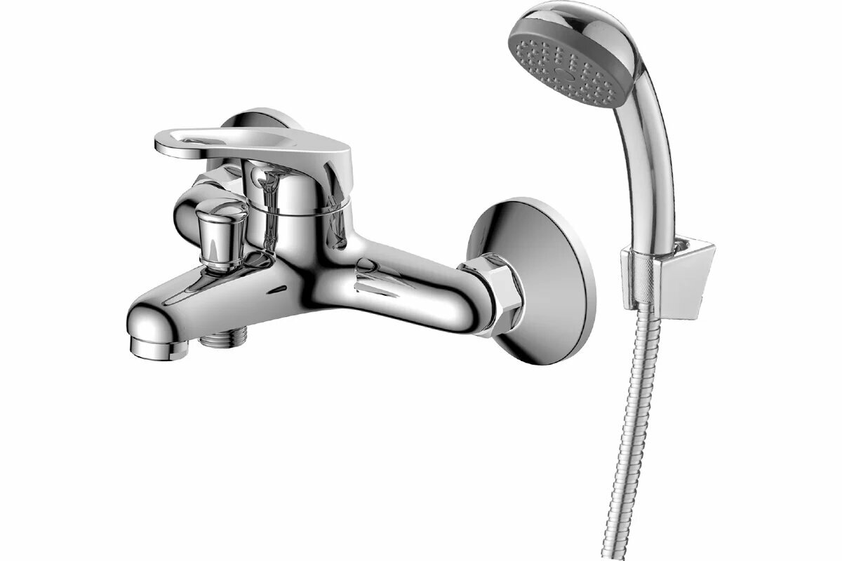 Decoroom Смеситель одноручный для ванны с коротким изливом DR21035 керамический картридж