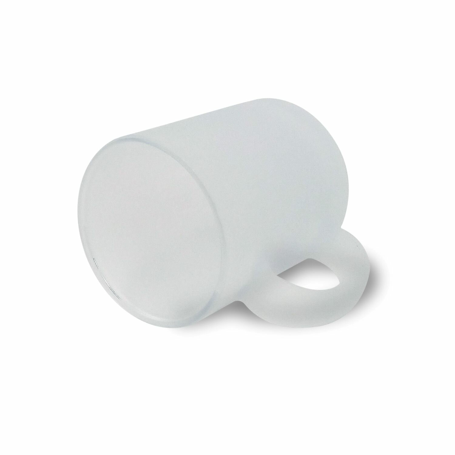 Кружка прозрачная стеклянная, матовая, 330мл (стандарт)