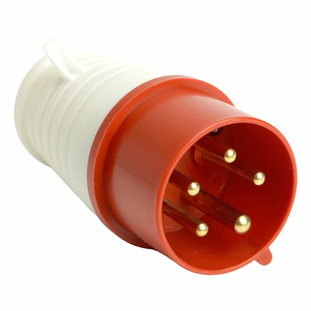 Вилка прямая STEKKER ST-015 16А 380В 3P+PE+N IP44, PPG16-015-44