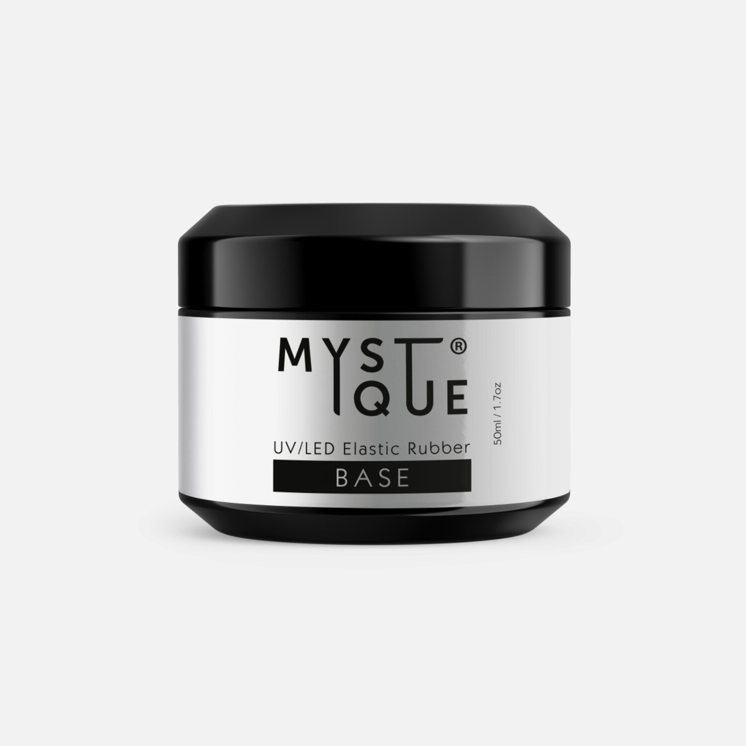 База для гель-лака Mystique Base Elastic Rubber 50 мл прозрачная средней жидкости