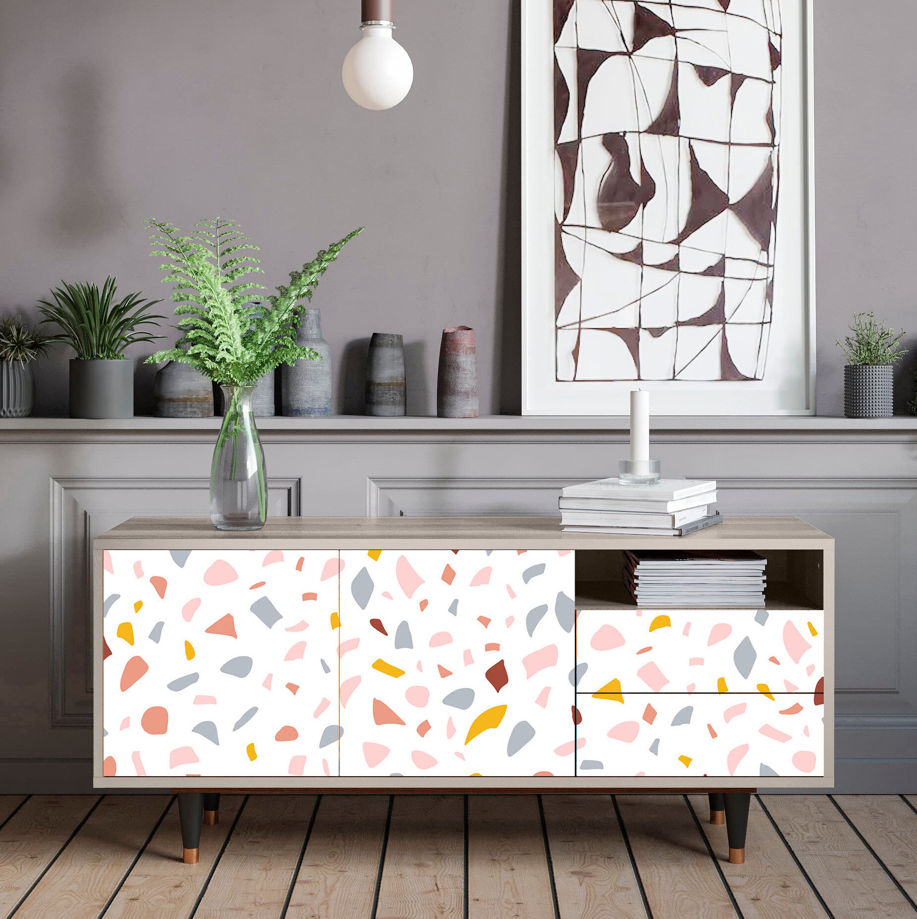 ТВ-Тумба - STORYZ - T7 Marmelade Cheese, Размер - 125 x 56 x 41 см, Цвет корпуса - , Сатин