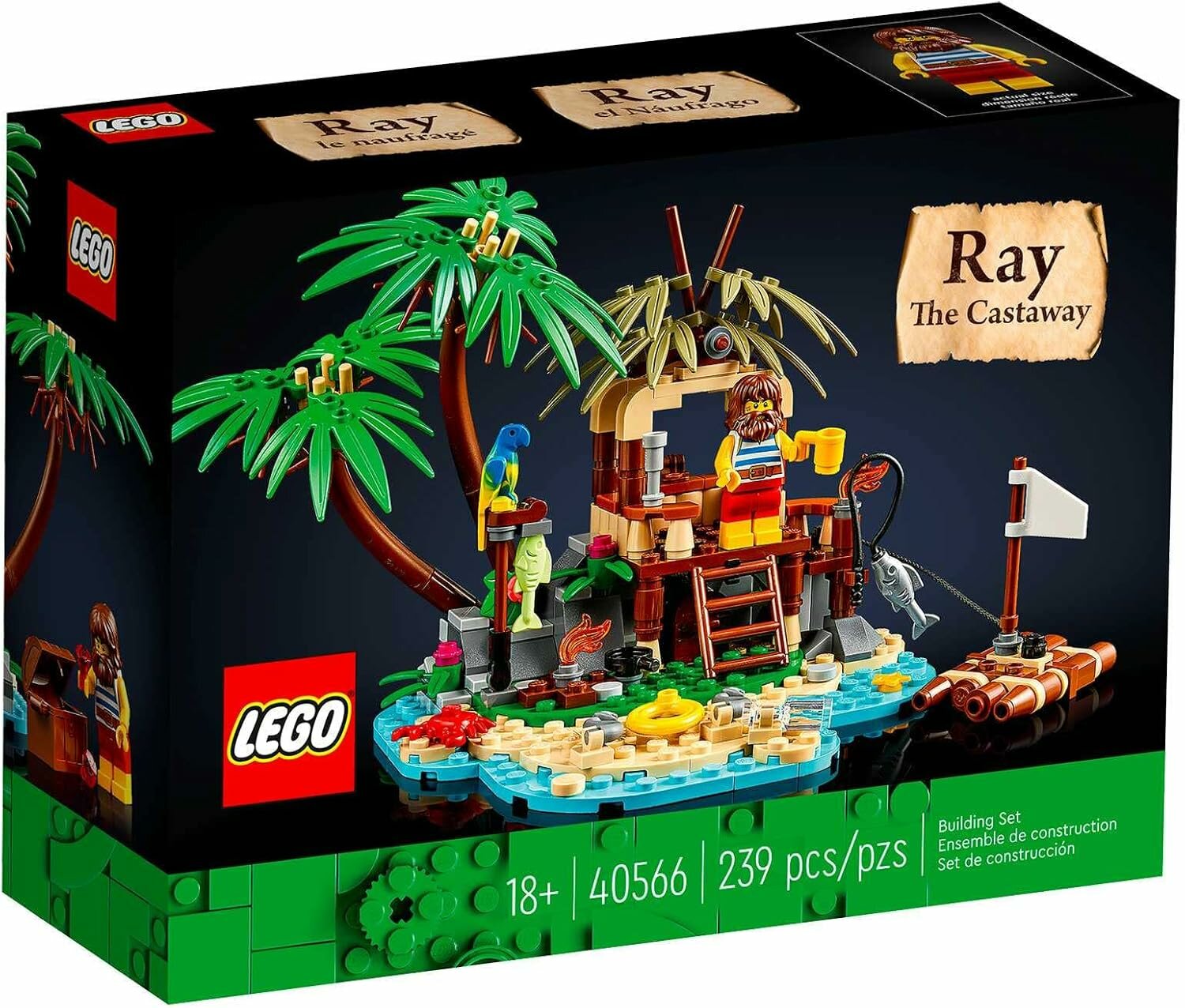Lego Ideas 40566 Ray the Castaway (Рэй потерпевший кораблекрушение)