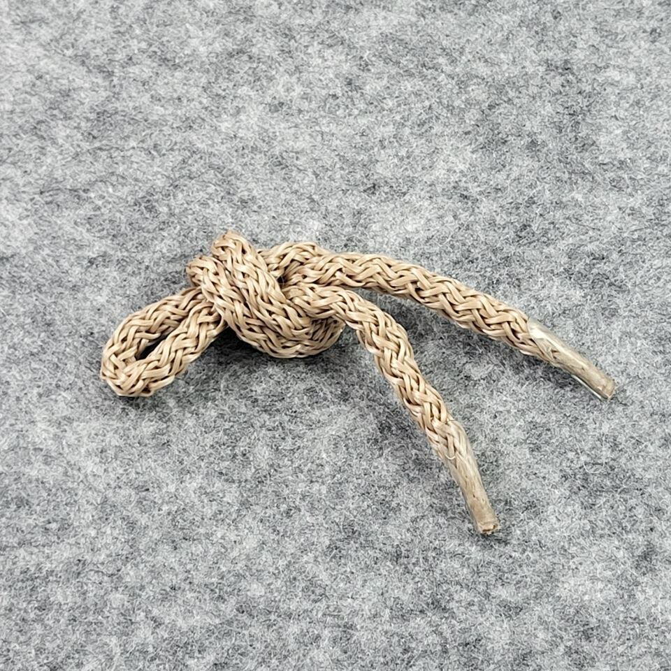 Ручка-шнур 6 мм №58 (темно-бежевая), 35 см с пластиковыми наконечниками (100 шт)