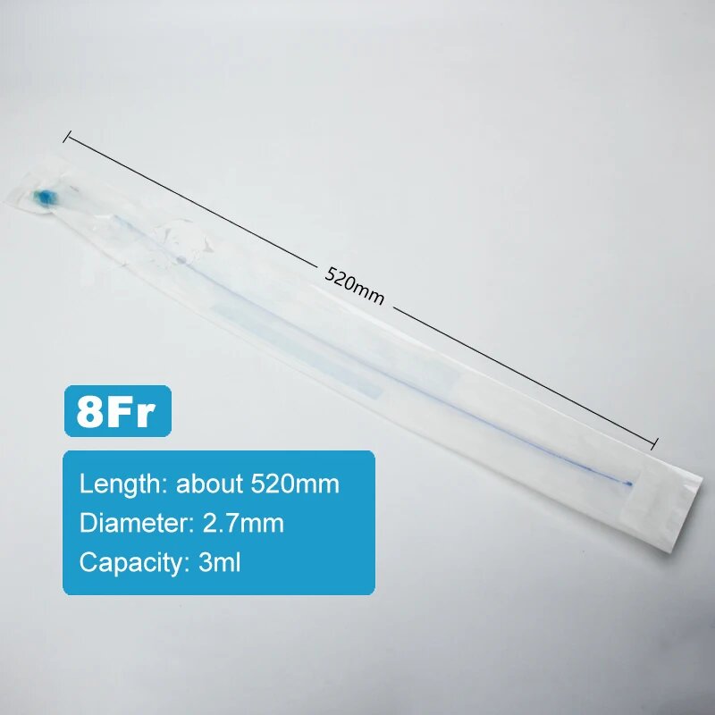 Двусторонние силиконовые катетеры Foley для собак 10 pieces, 8Fr520mm