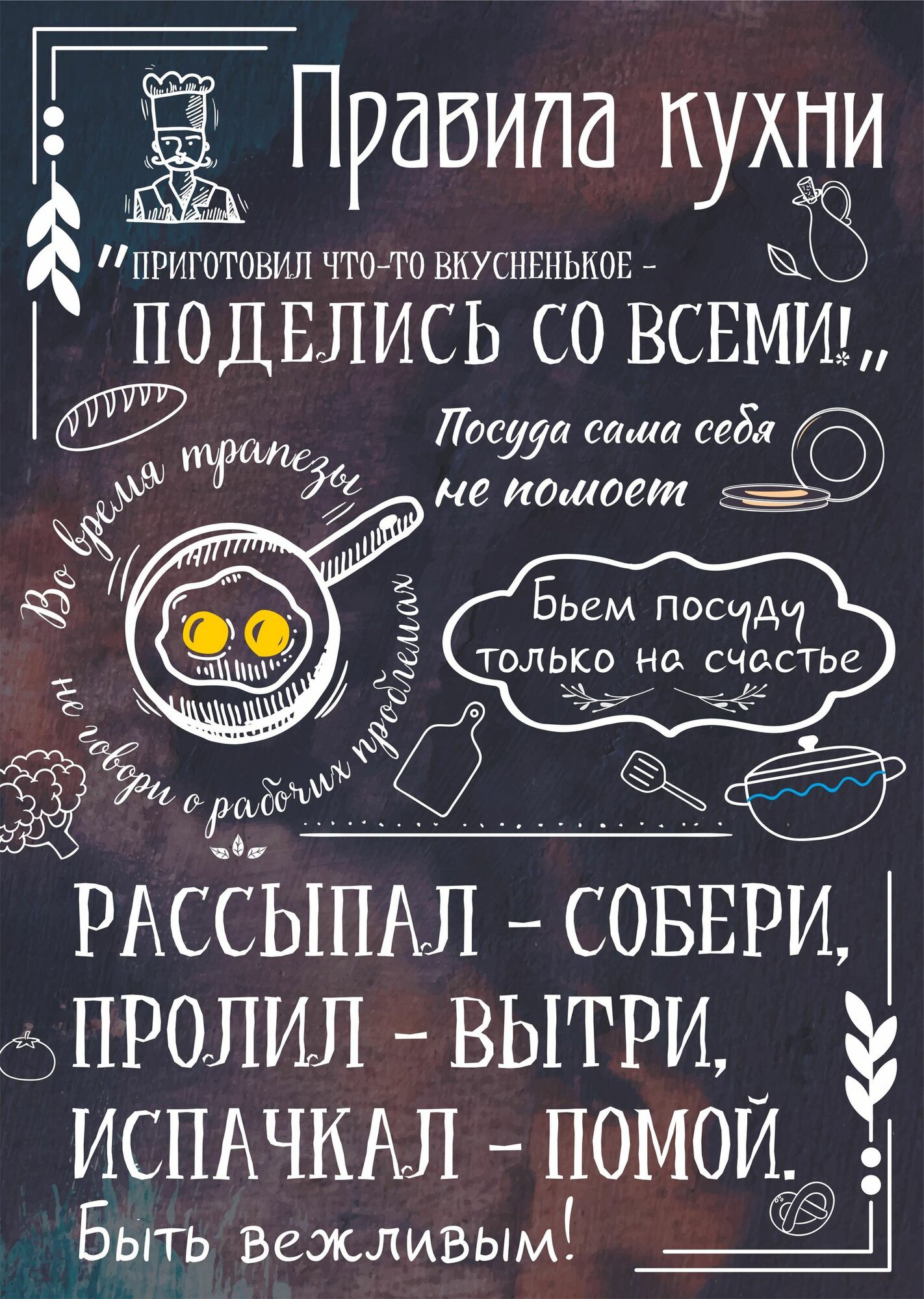 Постер Правила Кухни