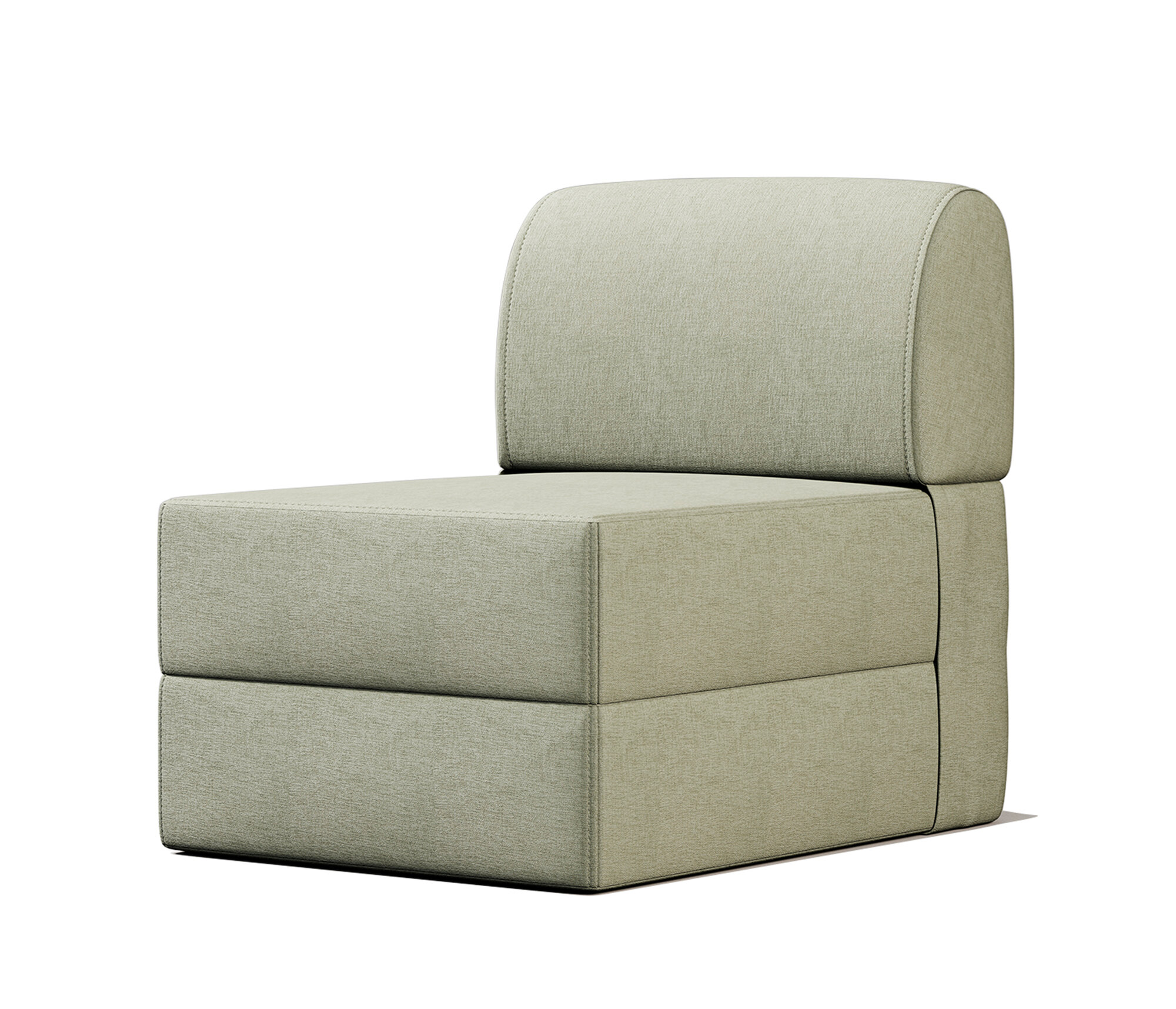 Кресло-кровать Шарм-Дизайн Рио раскладное кресло в гостиную, для дома, без подлокотников, рогожка, светло-зеленый