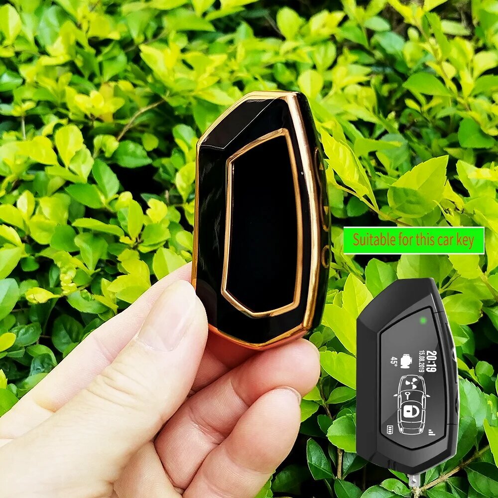 Чехлы для автомобильных ключей из ТПУ для Pandora DXL 4950 DX-90 D010 DX 90 91 6X 9X 90B 90BT 90L 42 Защитная крышка для ЖК-дисплея с пультом дистанционного управления Аксессуары Black