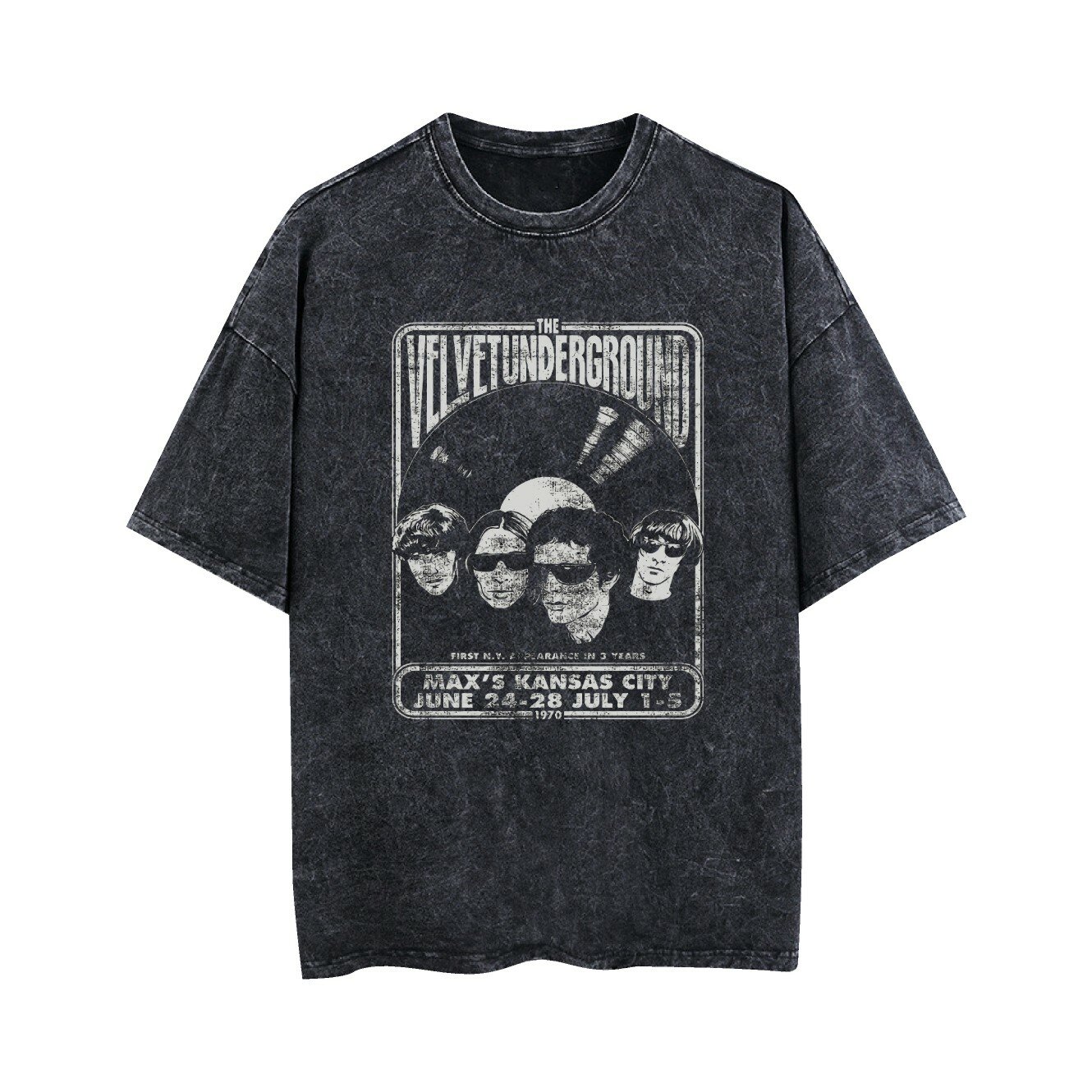 Ретро-футболка The Velvet Underground Рубашка Max's Kansas City