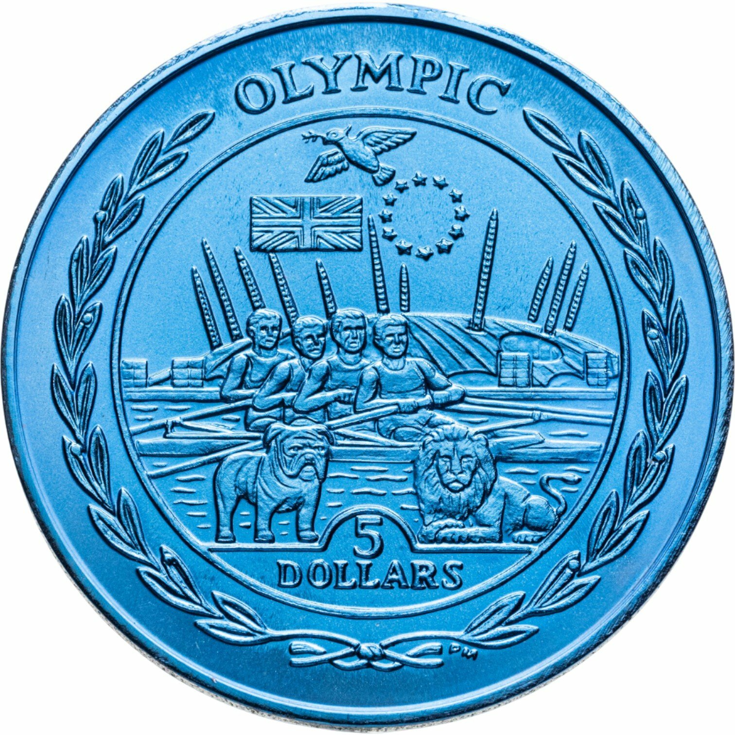 Британские Виргинские острова 5 долларов 2009 XXIX летние Олимпийские игры, Пекин 2008 - Европа, в сохранности UNC