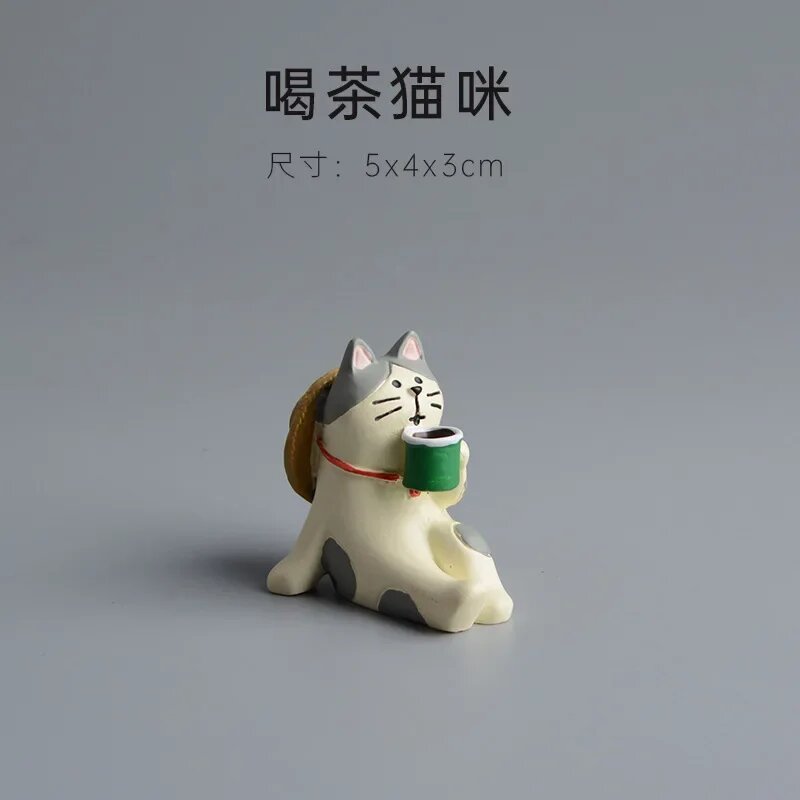 Статуэтка Zakka милая кошка османтус дерево E 73848-01