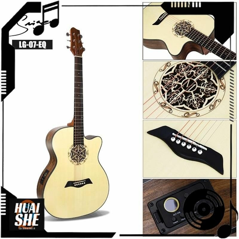 Smiger Акустическая гитара Полуакустическая 6-струнная, корпус Махагони 40"