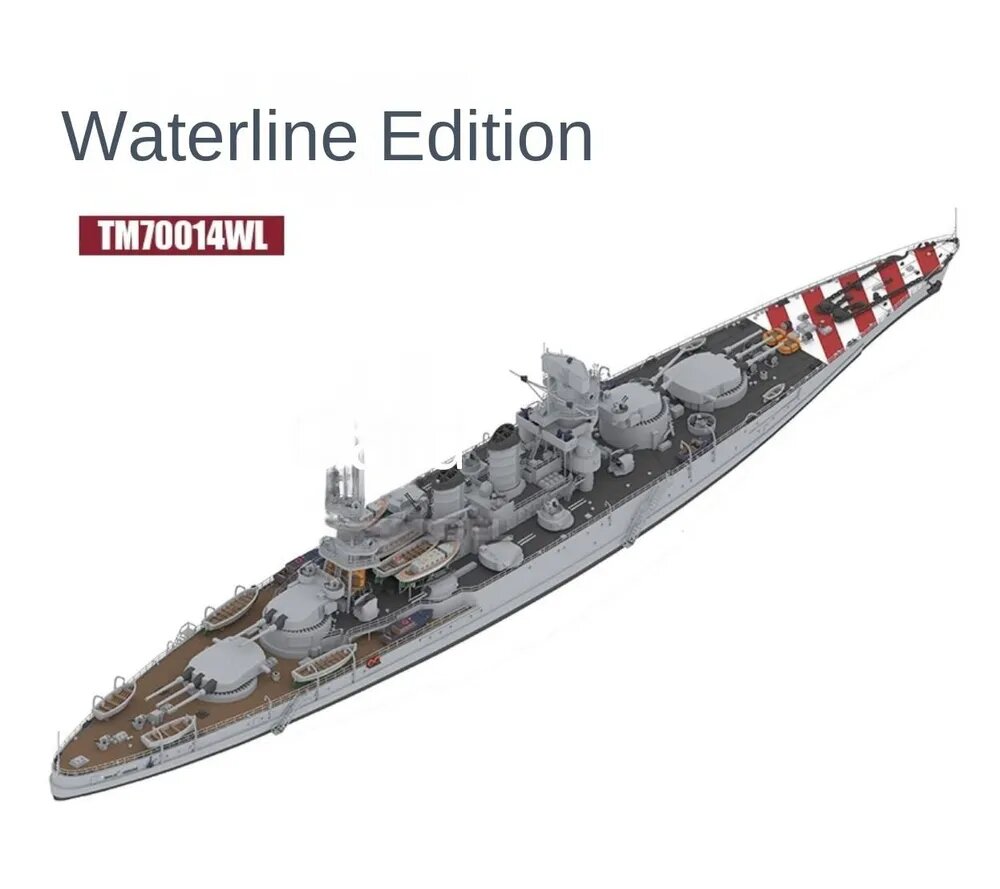 Сборная модель корабля Второй мировой войны в масштабе 1/700, изготовленная из ABS пластика, для моделистов старше 14 лет