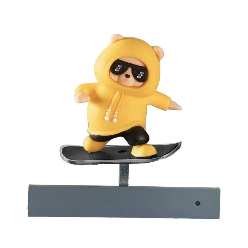 Фигурка декоративная, Скейтборд Медведь,10cm