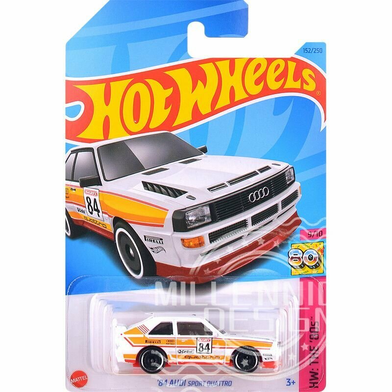 Hot Wheels Audi Quattro, Литая модель 1:64, Игрушечный автомобиль(Ауди sport quattro белое)