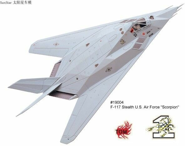Модели SunStar Alloy AH-64D Apache, F-117 Stealth Fighter, F/A-18 Hornet, морские и воздушные самолеты 19031
