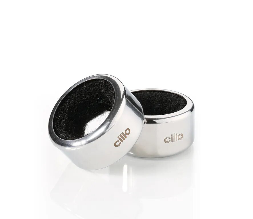 Каплеуловитель для вина Cilio, 2 шт, из нержавеющей стали, серебристый, d- 4 см