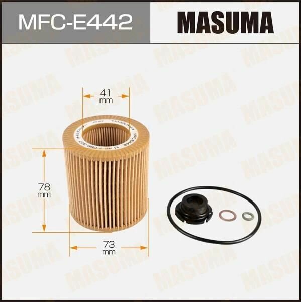 Фильтр масляный MASUMA MFC E442 BMW 1 E81 E87 3.0 05 E90 2.5 3.5 05 5 E60 2.3 3.0 05 6 E63 3.0 04 X3 2.5 06