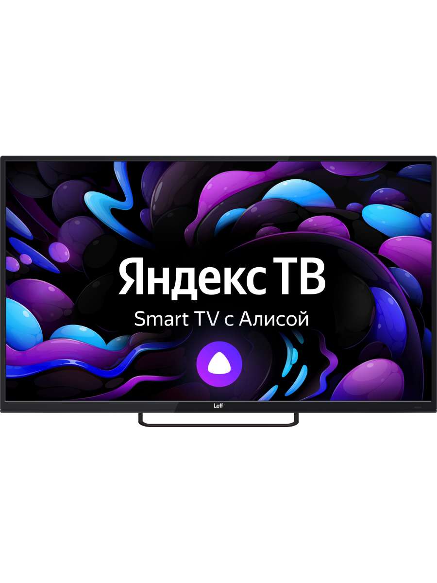 Телевизор Leff 32F540S 32" LED, FULL HD, черный, смарт ТВ, YaOS