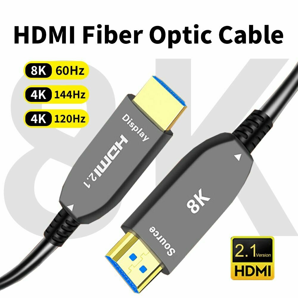 Hdmi 2.1 Fiber Optics кабель 1/2/3/5/10 м 8K@60 Гц 4K@120 Гц динамический HDR/eARC Ultra HD